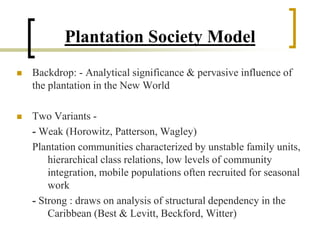 Models of Caribbean societies | PPT