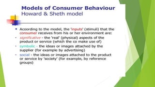 Models of CONSUMER BEHAVIOUR | PPT