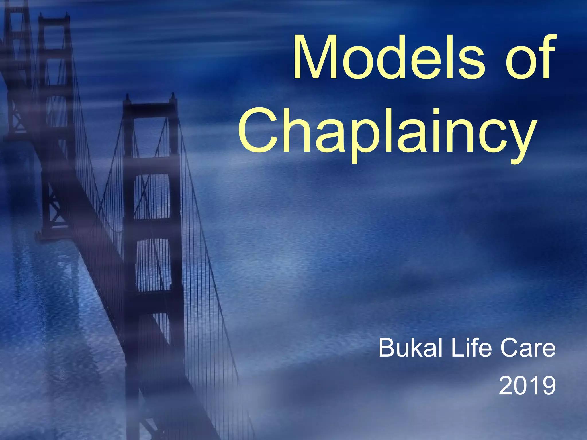 Models of Chaplaincy | PPT