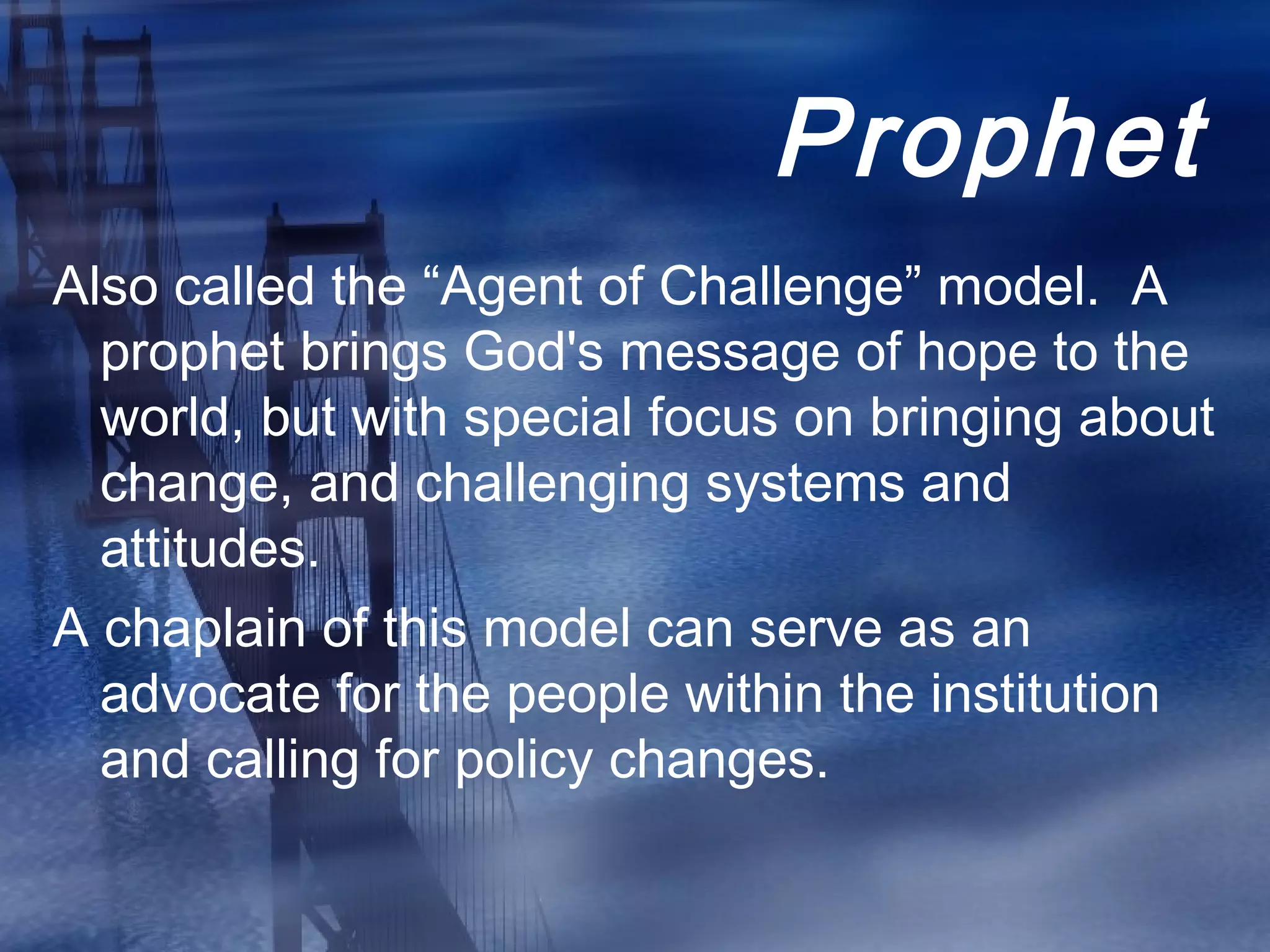 Models of Chaplaincy | PPT