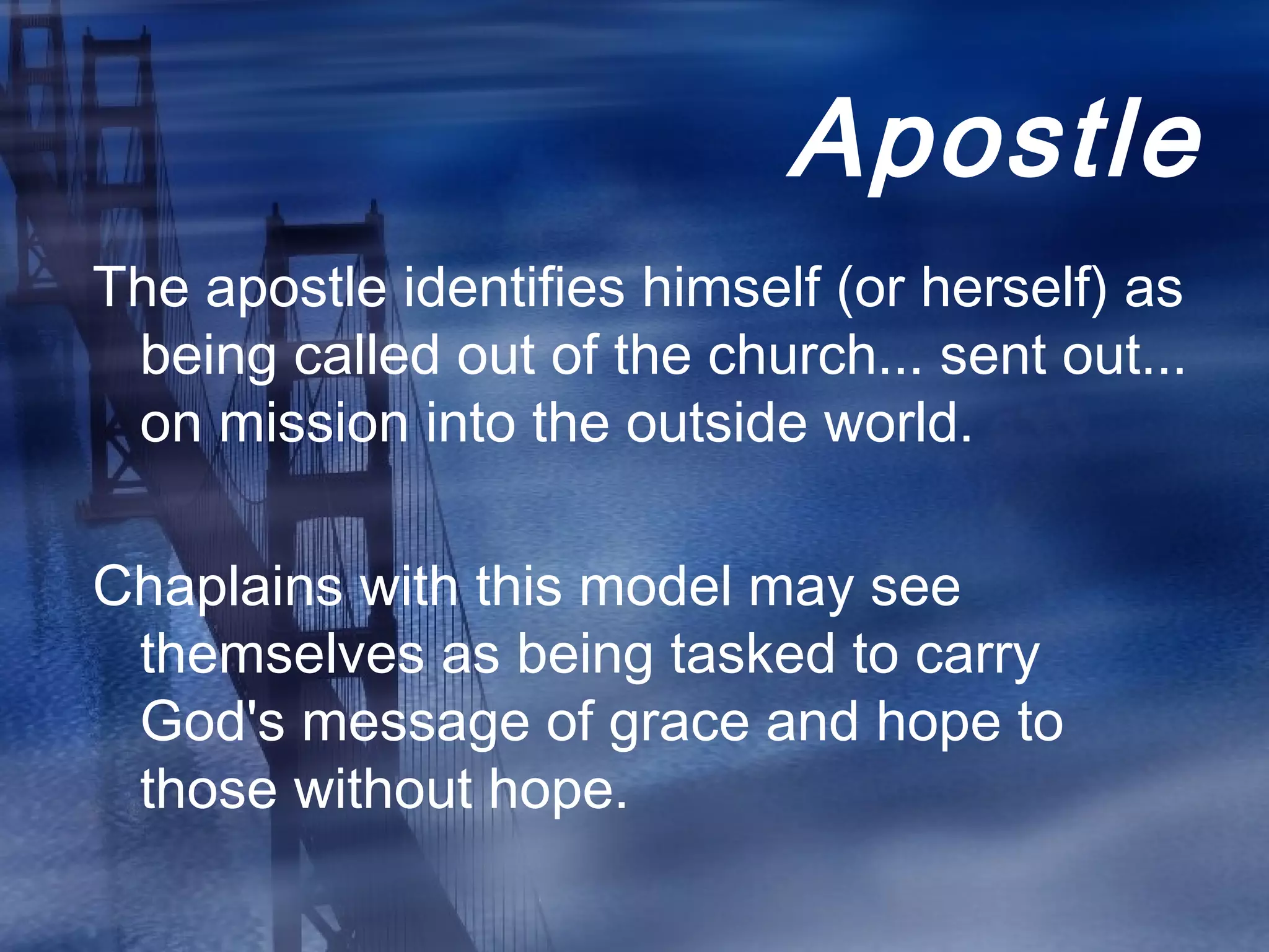 Models of Chaplaincy | PPT