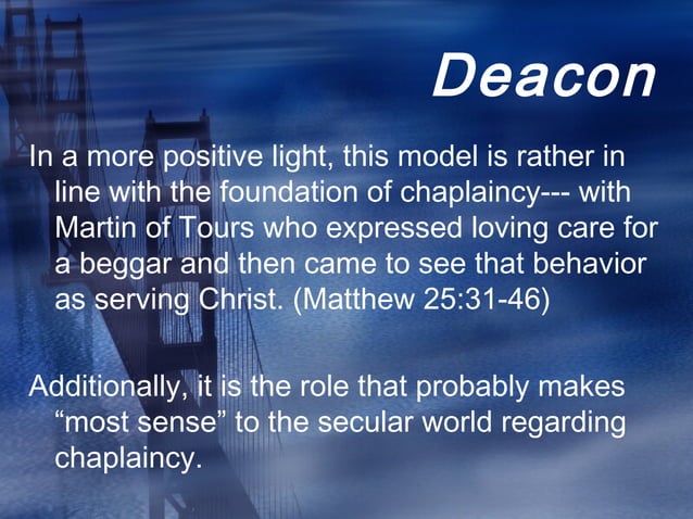 Models of Chaplaincy | PPT