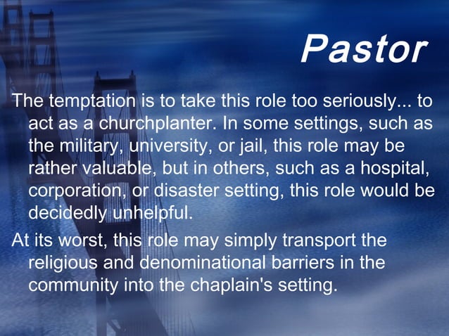 Models of Chaplaincy | PPT