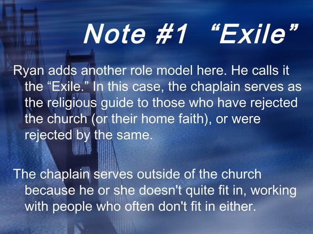 Models of Chaplaincy | PPT