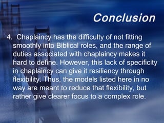 Models of Chaplaincy | PPT
