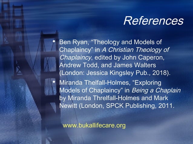 Models of Chaplaincy | PPT