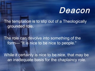 Models of Chaplaincy | PPT