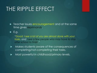 Models of classroom discipline | PPTX