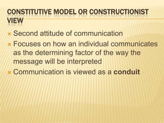 Models of communication | PPTX