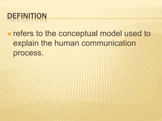 Models of communication | PPTX