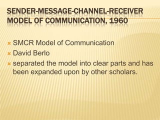 Models of communication | PPTX