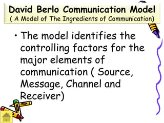 Models of communication | PPTX