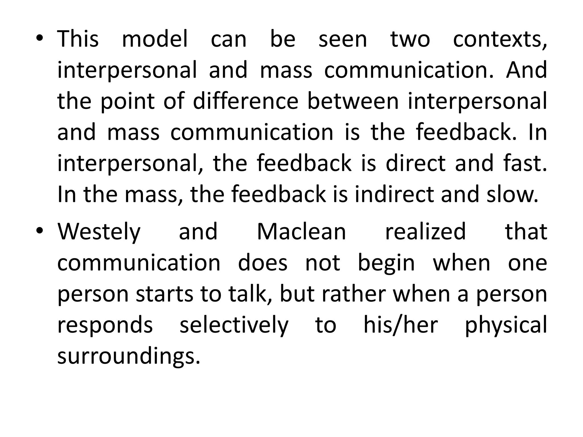Models of communication | PPTX