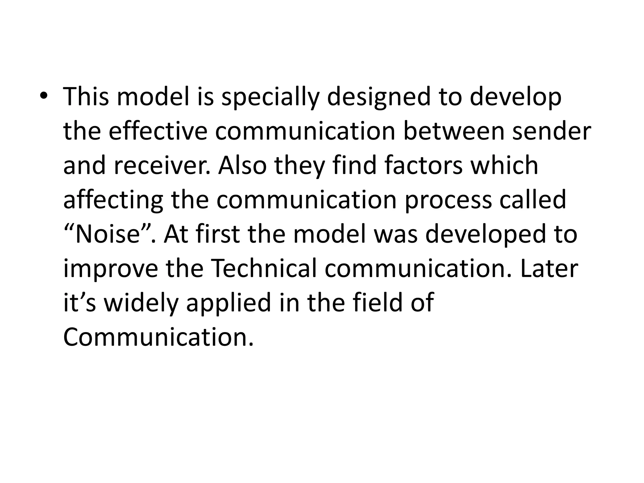 Models of communication | PPTX
