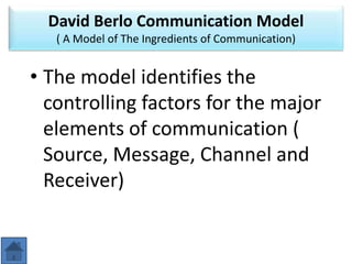 Models of Communication | PPTX