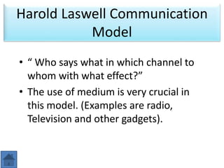 Models of Communication | PPTX