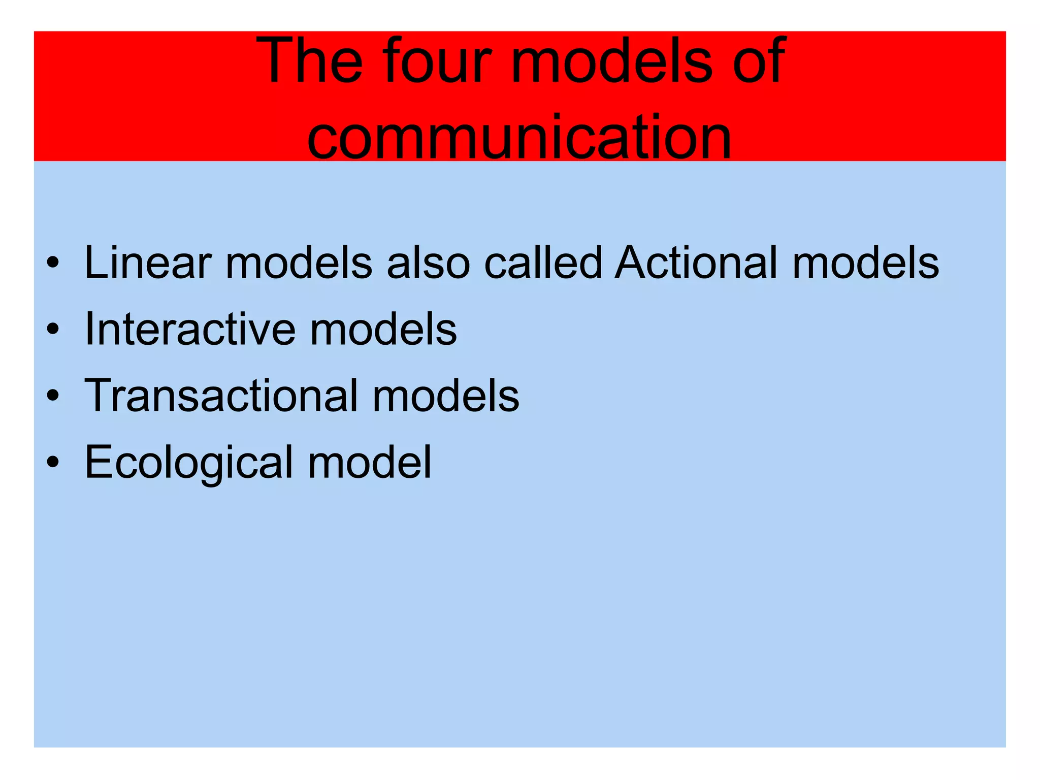 Models of communication | PPT