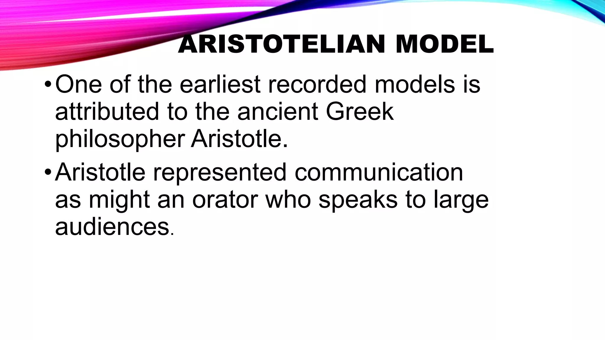 Models of communication | PPTX