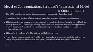 Models of Communication for mca tudents. | PPT