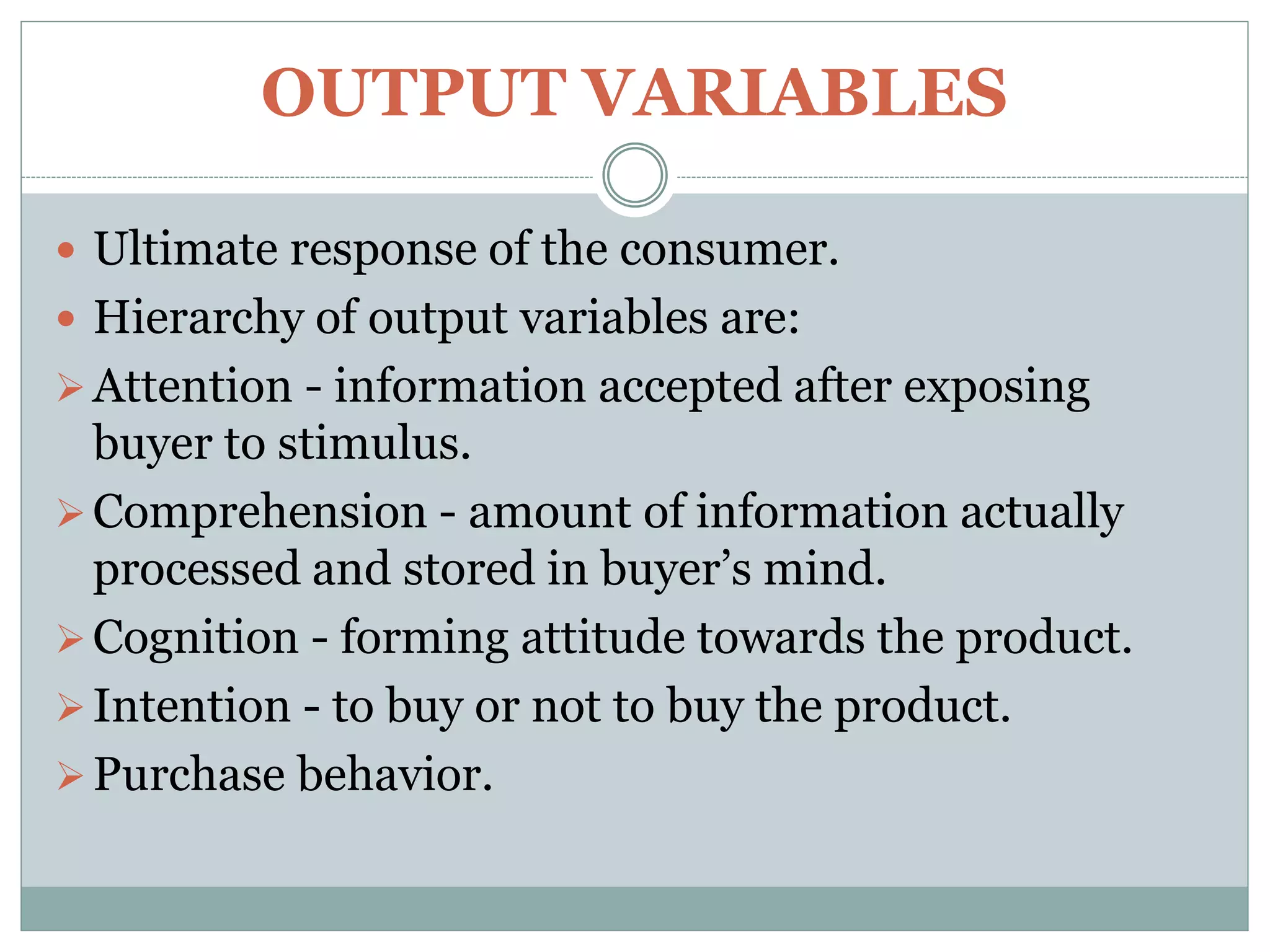 Models of consumer behavior | PPTX