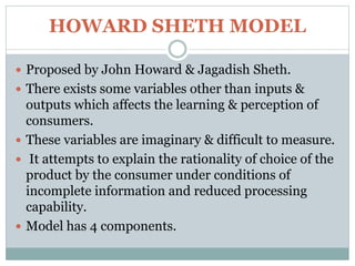 Models of consumer behavior | PPTX