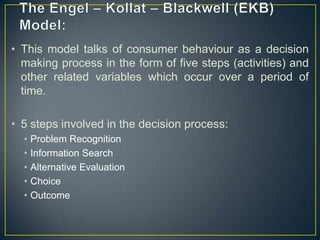 Models of consumer behaviour | PPTX | Business | Business and Finance