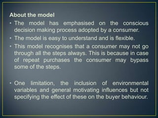 Models of consumer behaviour | PPTX | Business | Business and Finance