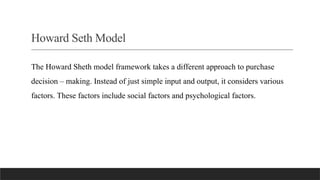 Models of consumer behaviour.ppt presentation | PPTX