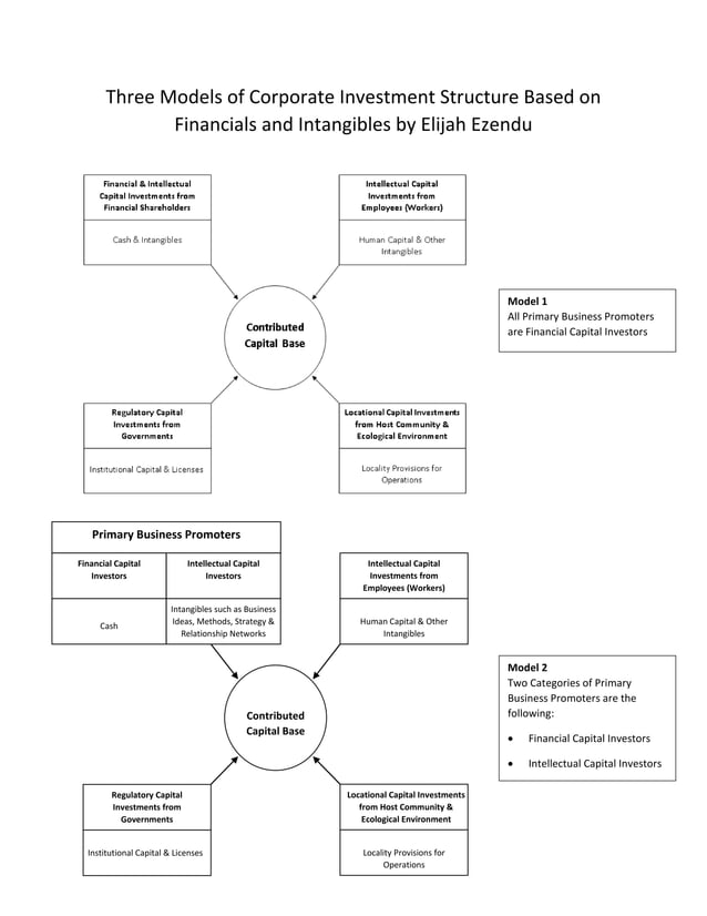 Three Models of Corporate Investment Structure Based on Financials and ...