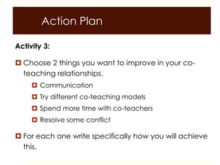Models of Co-teaching Part B | PPT