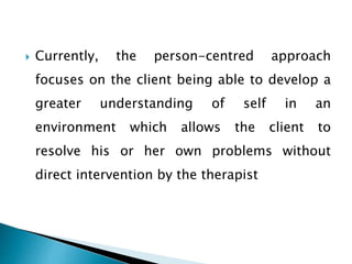 Models of counselling | PPTX