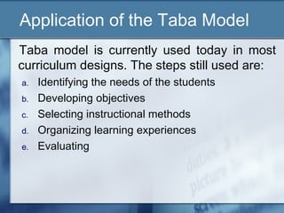 Models of curriculum | PPT