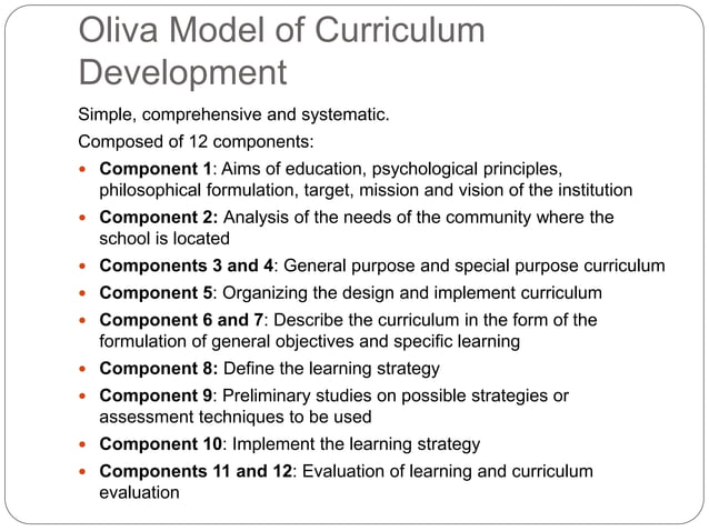Models of curriculum development | PPTX