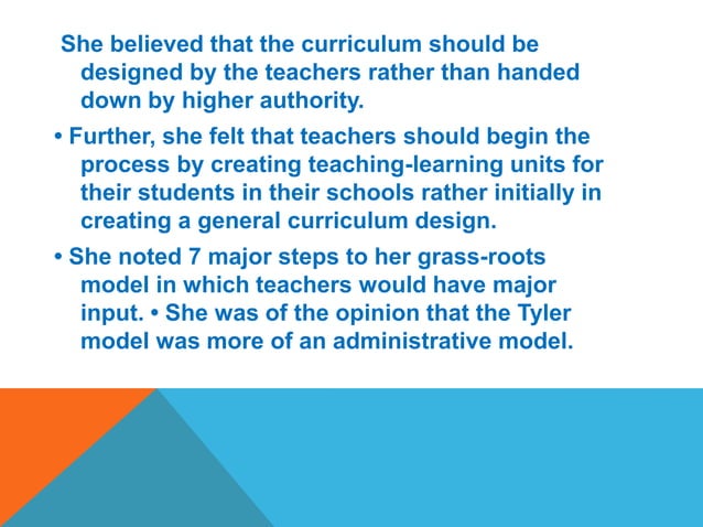 Models of curriculum development | PDF | Professional School ...