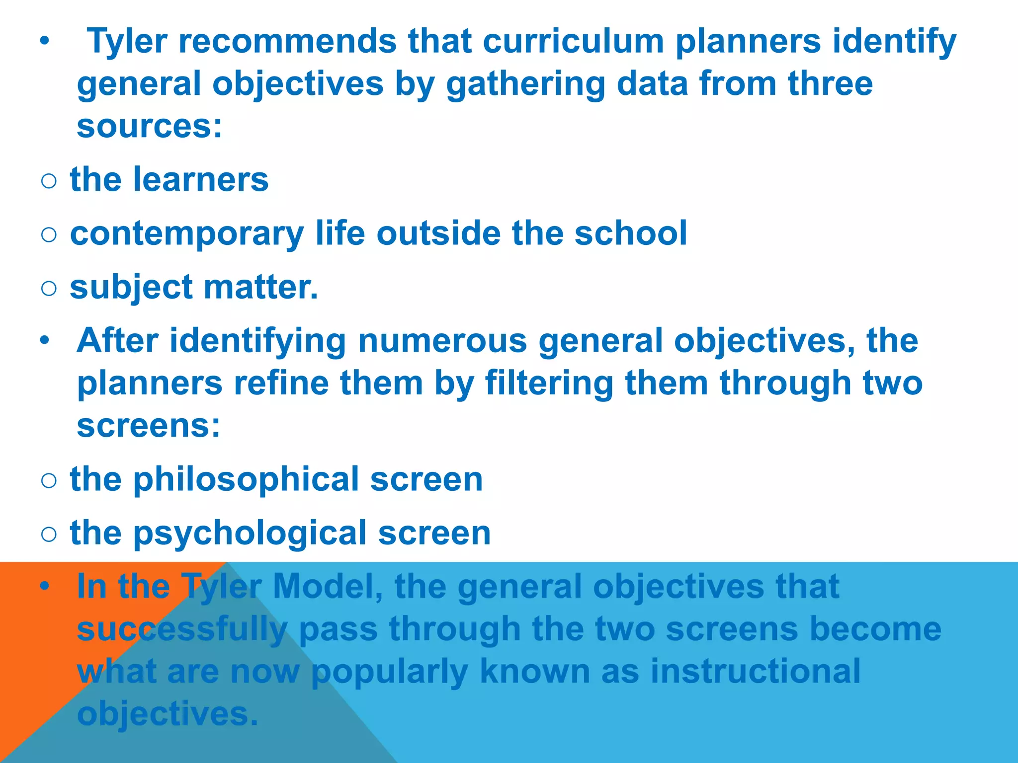 Models of curriculum development | PPTX