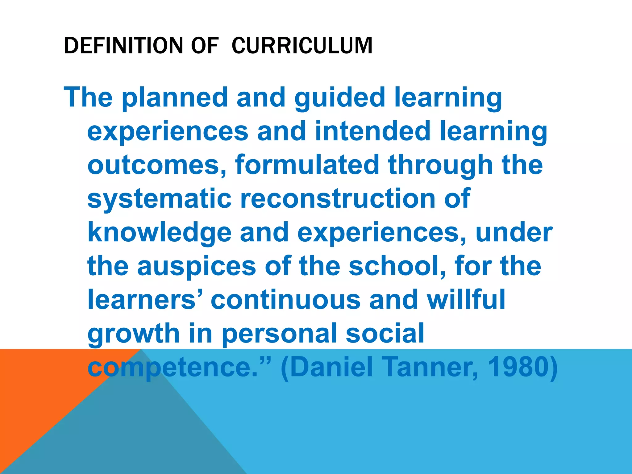 Models of curriculum development | PPTX