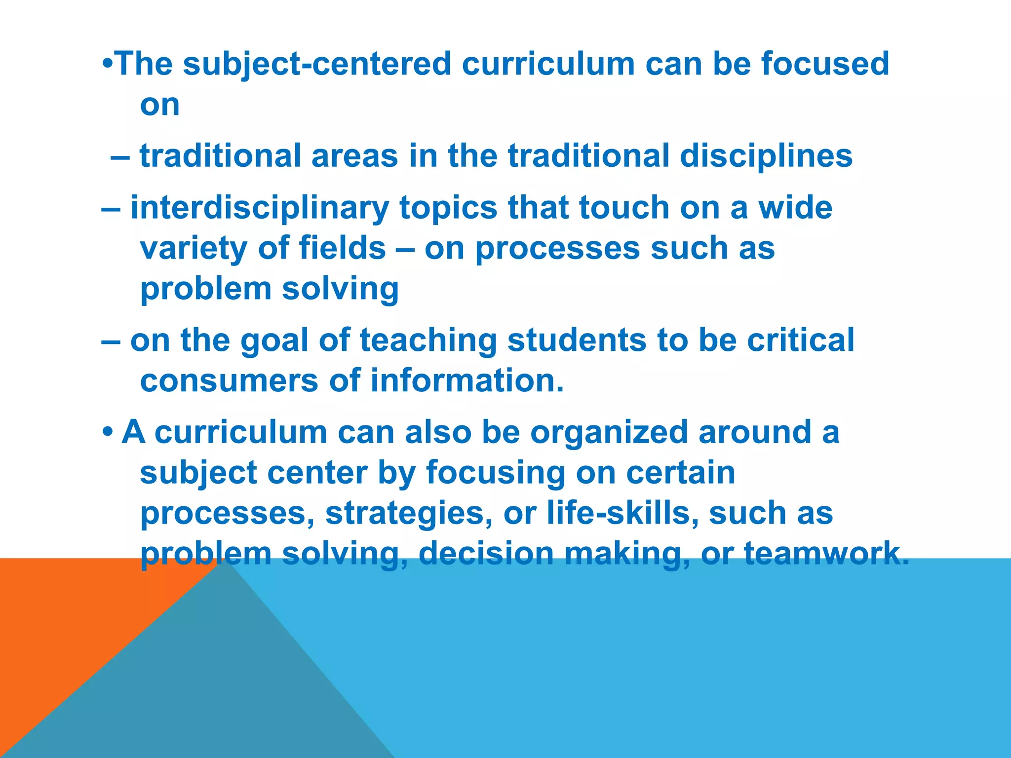 Models of curriculum development | PPTX