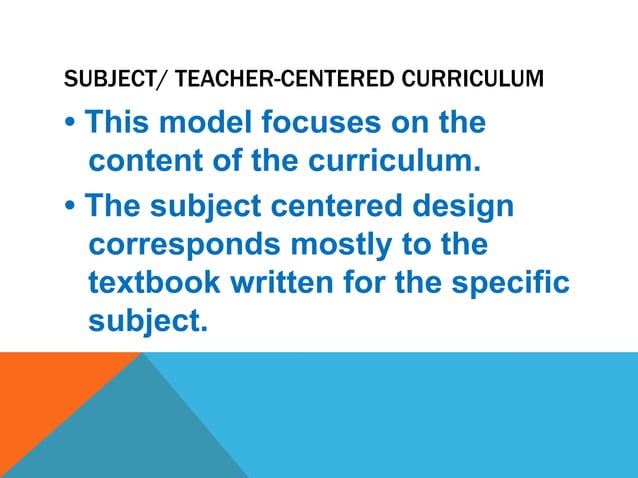 Models of curriculum development | PPTX