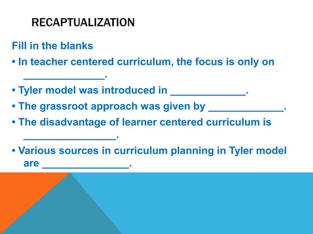 Models of curriculum development | PPTX