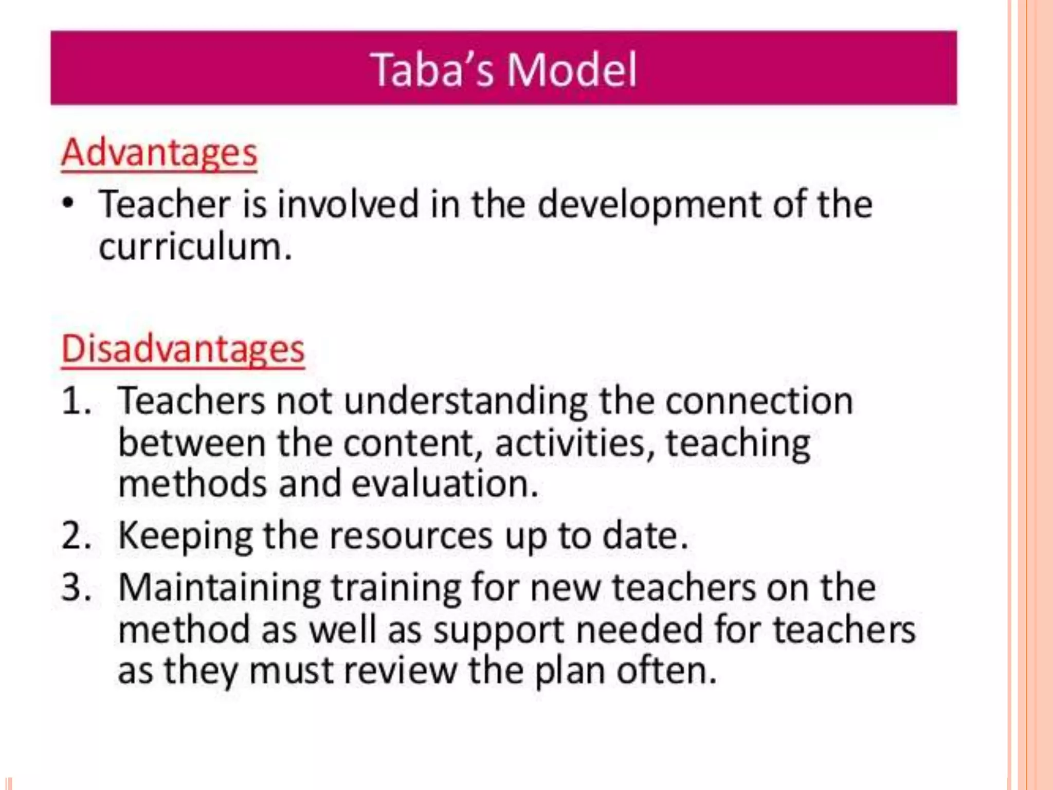 Models of curriculum development | PPTX