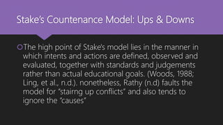 Models of curriculum evaluation and application in educational | PPTX