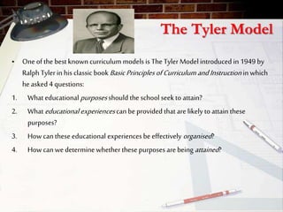 Models of curriculum Sunil Joshi | PPTX