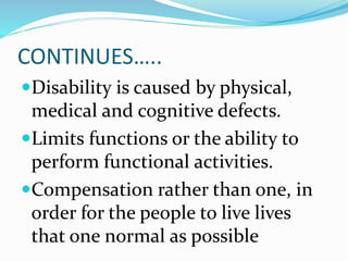 Models of disability | PPTX