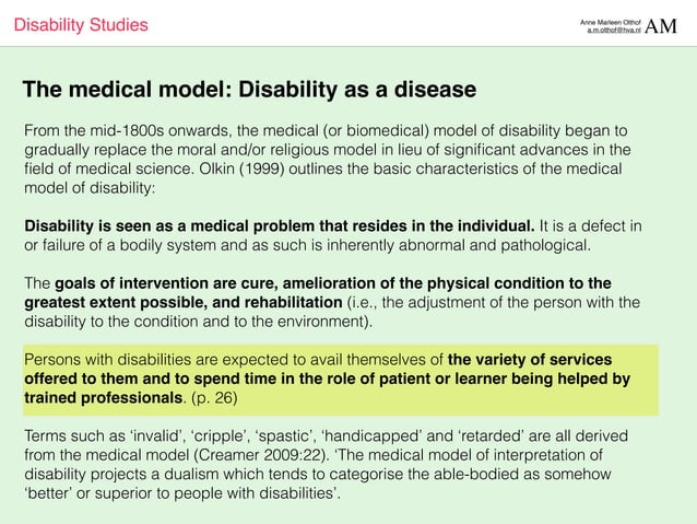 Models of Disability - an overview by Marno Retief & Rantoa Letšosa | PPT