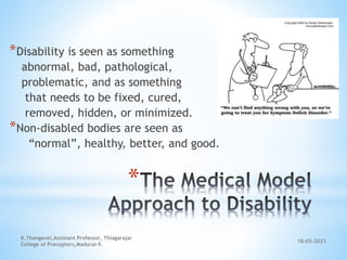 Models of disability kt | PPTX