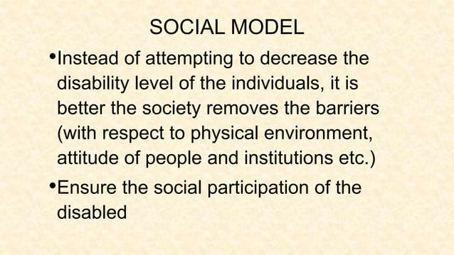 MODELS OF DISABILITY | PPTX