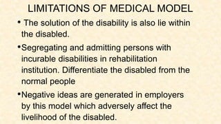 MODELS OF DISABILITY | PPTX
