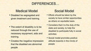 MODELS OF DISABILITY | PPTX