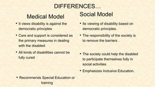 MODELS OF DISABILITY | PPTX