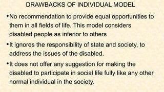 MODELS OF DISABILITY | PPTX